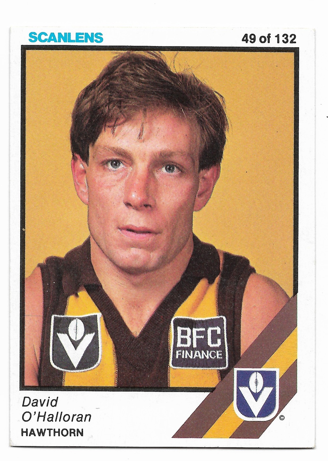 1984 Scanlens (49) David O'HALLORAN Hawthorn Near Mint # | eBay