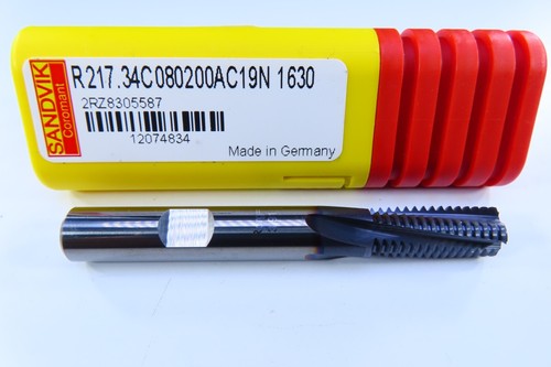 NEW 7/16-20 SANDVIK R217.34C080200AC19N 1630 PLURA CARBIDE THREAD MILL ...