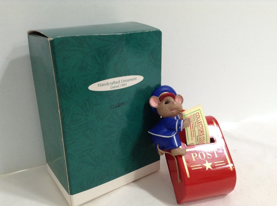 1993 Hallmark It's In the Mail Keepsake Collector's Club Ornament Mouse ...