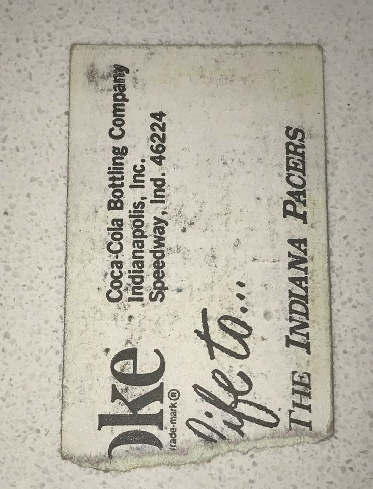 Indiana Pacers New York Knicks Market Square Arena Game NBA Ticket Stub ...