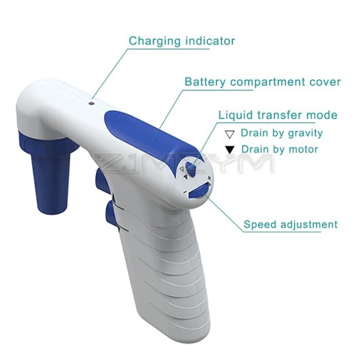 Motorized Pipette Controller Electronic Pipettes Adjustable Volume ...