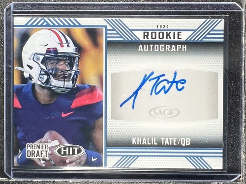 Tate, Khalil - 2020 Sage - Autograph | eBay