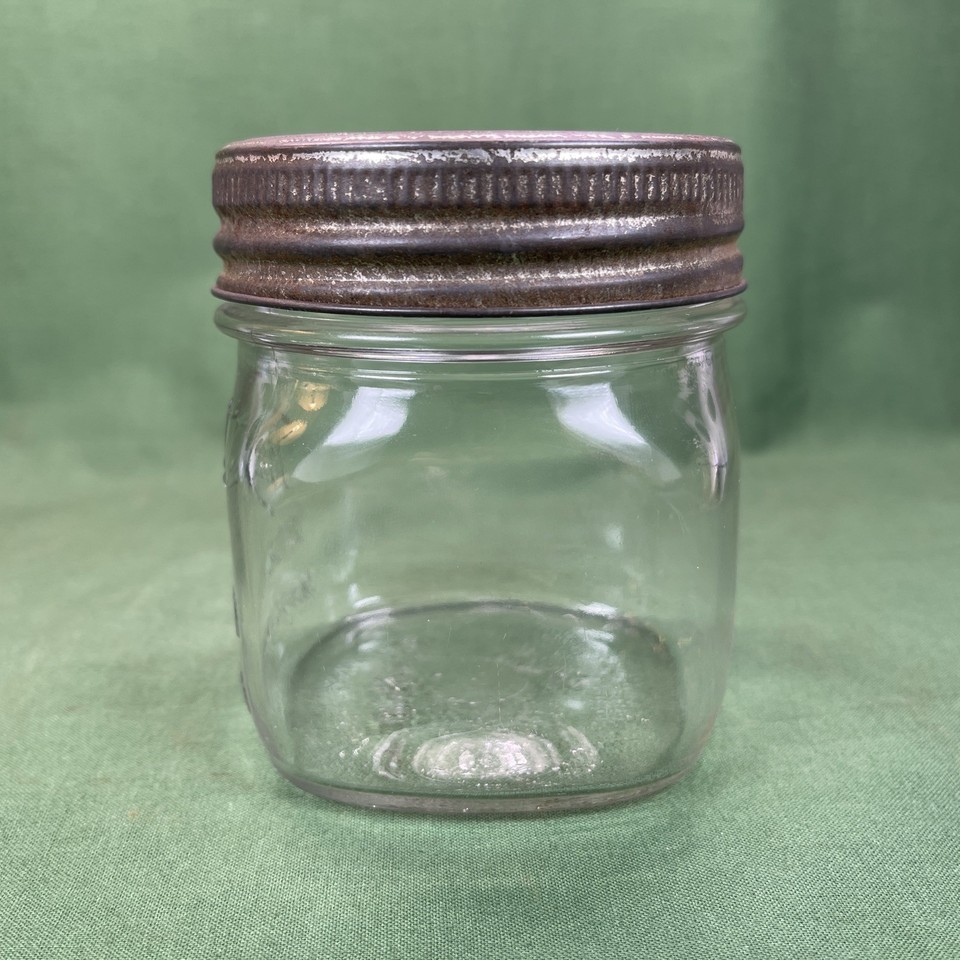Vtg BEST Wide Mouth Pint Glass Jar And Glass Lid Made In Canada RARE ...