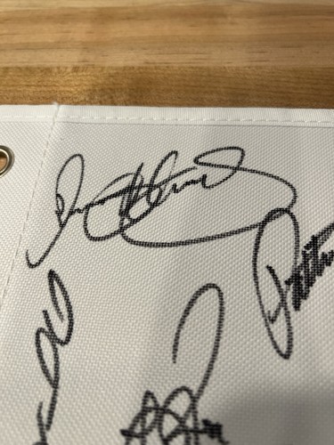 THE PLAYERS 2025 SIGNED FIELD PIN FLAG RORY ABERG MORIKAWA THOMAS ...