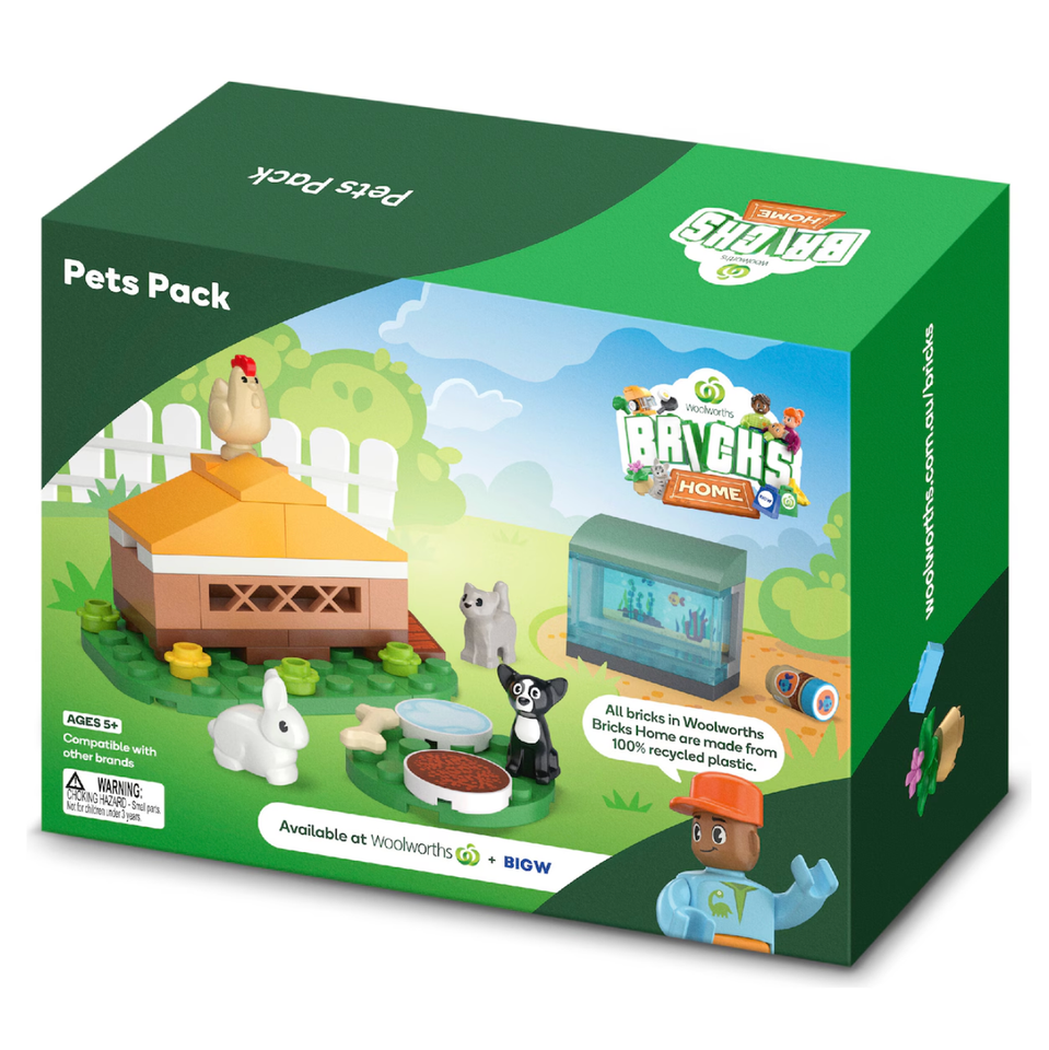 Woolworths Bricks Home Sets Choose Woolies Pet Garden Outdoor Family ...