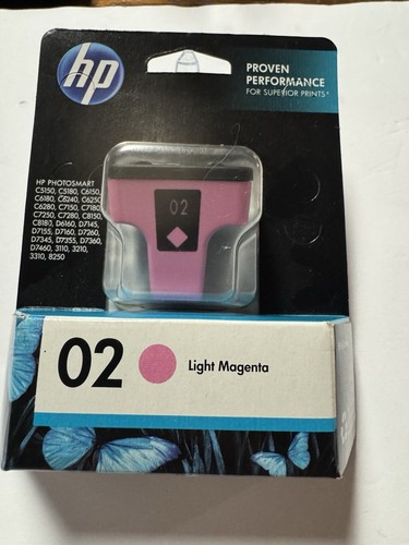 Genuine HP 02 Light Magenta Ink Cartridge - Sealed Expired 829160921129 ...