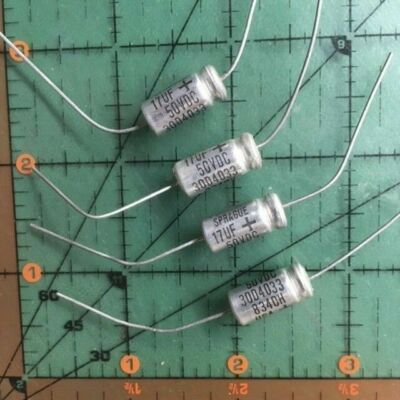 Sprague Axial Electrolytic Capacitor 17uF 50v 30D176M050CB2A 105' Free ...
