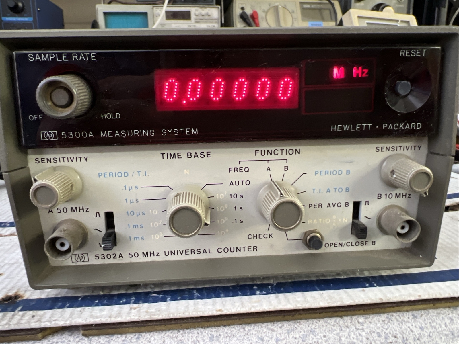 HP 5300b Measuring System 5302A Universal Counter 50mhz Digital for ...