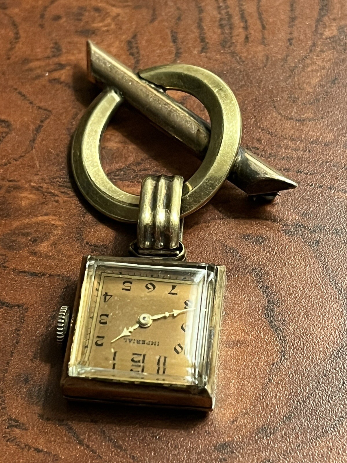 Not Working 1930s Imperial Ladies Pin Watch Brooch 1… - Gem