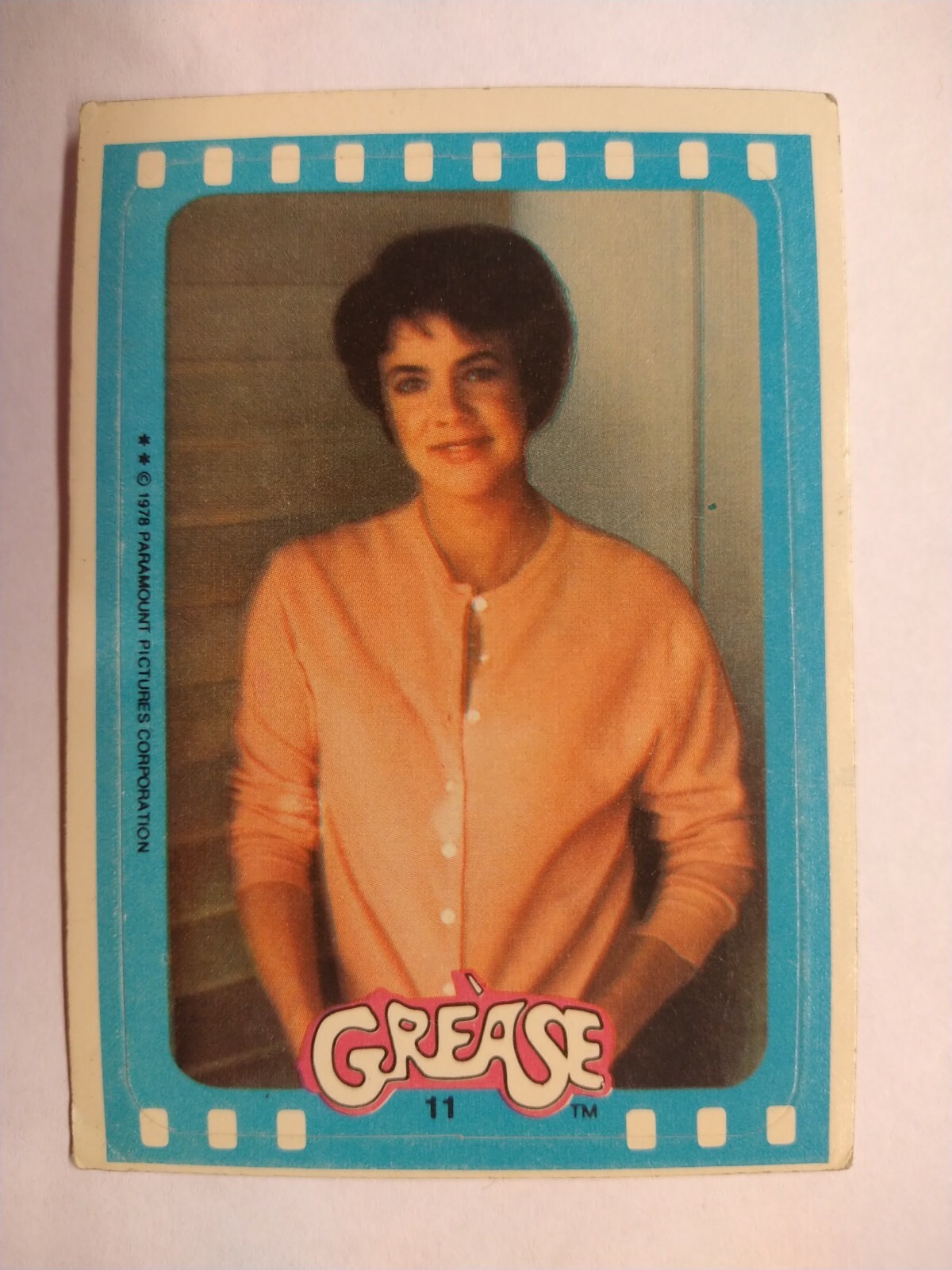 Grease Trading Card 1978 Topps Series 2 Sticker # 11 Rizzo NEW ...