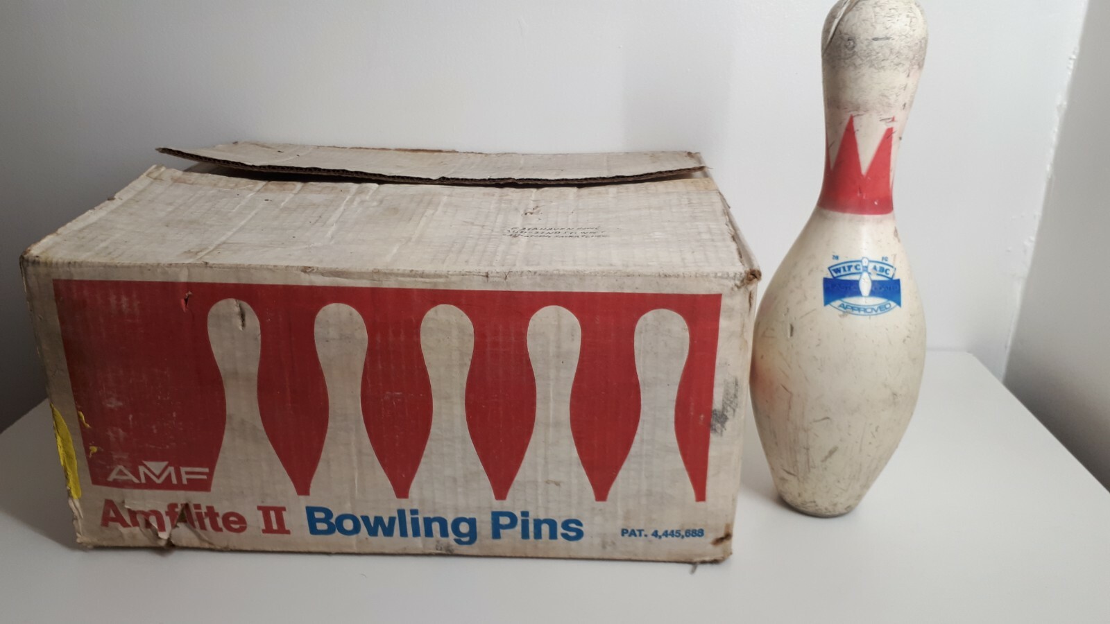 Single Brunswick Bowling Pin-one 10 pin-used-Plastic Coated WIBC ABC ...
