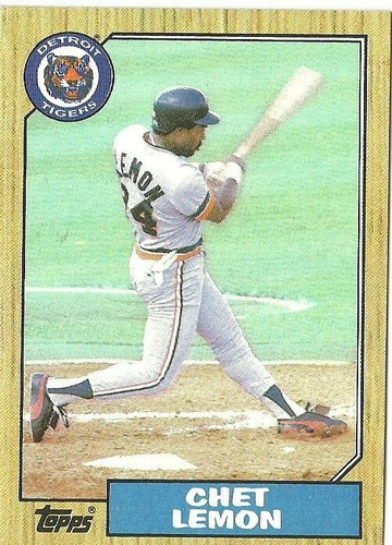 CHET LEMON DETROIT TIGERS #739 - TOPPS NM-MT 1987 | eBay