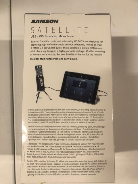 Samson Satellite Ios/usb Broadcast Microphone With Software for sale ...