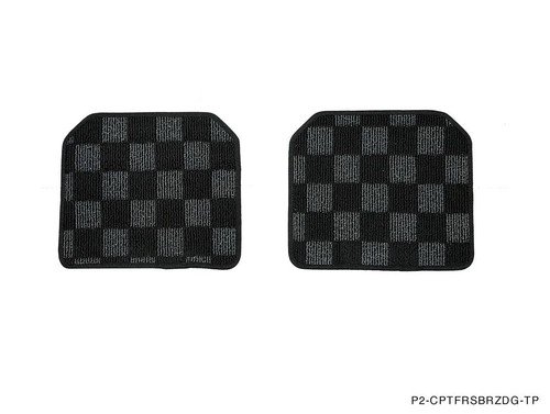 P2M Rear Checkered Flag Race Carpet Floor Mats for FR-S BRZ GT86 86 New ...
