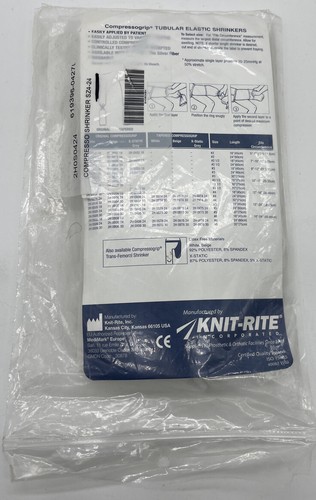Knit Rite Compressogrip Prosthetic Elastic Shrinker Tubular Size Z4-24 ...