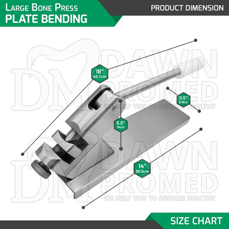 Large Bone Press Plate Bending 18" Surgical Orthopedic Instrument ...