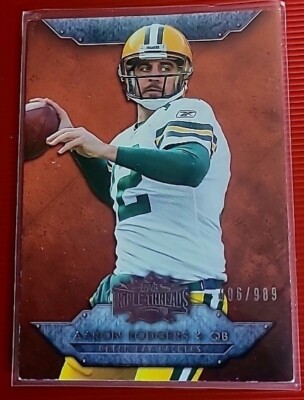 Aaron Rodgers 2012 Topps Triple Threads NFL Card No. 096/989 | eBay