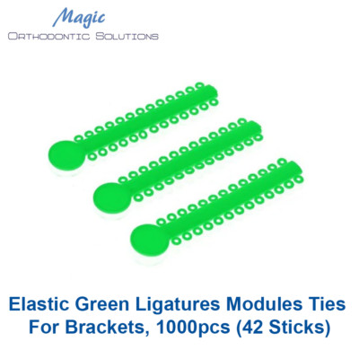 Dental Orthodontic Magic Elastic Ligatures Modules Ties For Brackets ...