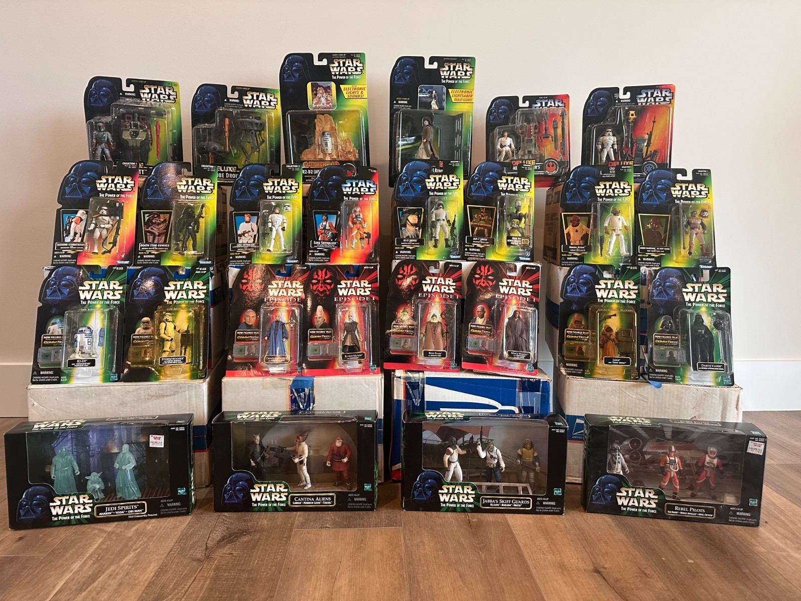 HUGE Lot of 190 Brand New 90s Star Wars Action Figures POTF POTJ and ...