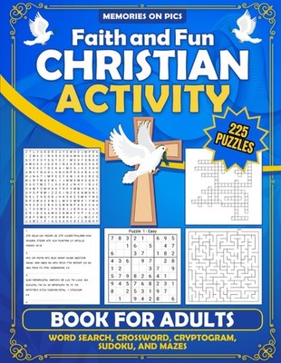 Faith And Fun CHRISTIAN ACTIVITY Book For Adults: Large Print Puzzle ...