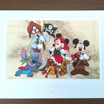 DCL Onboard Limited Disney Cruise Postcard Pirates Not for Sale Unused ...