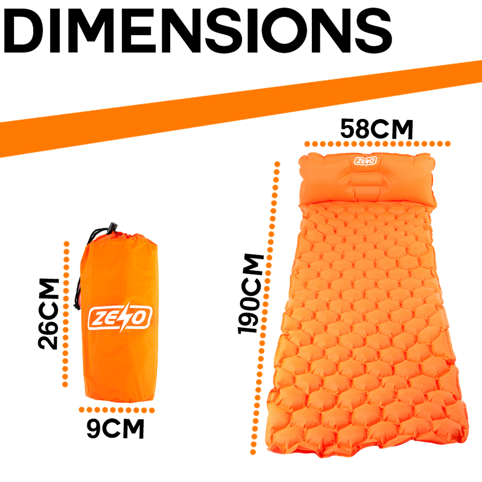 ULTRALIGHT WEIGHT PORTABLE AIR BED INFLATABLE SLEEPING MATTRESS CAMPING ...