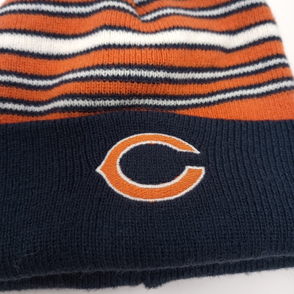 Chicago Bears NFL Team Apparel Orange Navy Striped Infant Baby Cuffed ...