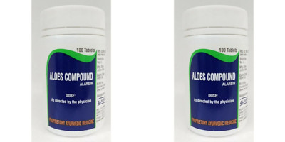 2 x Alarsin Aloes Compound Tablet (100tab) Effective Menstrual health ...
