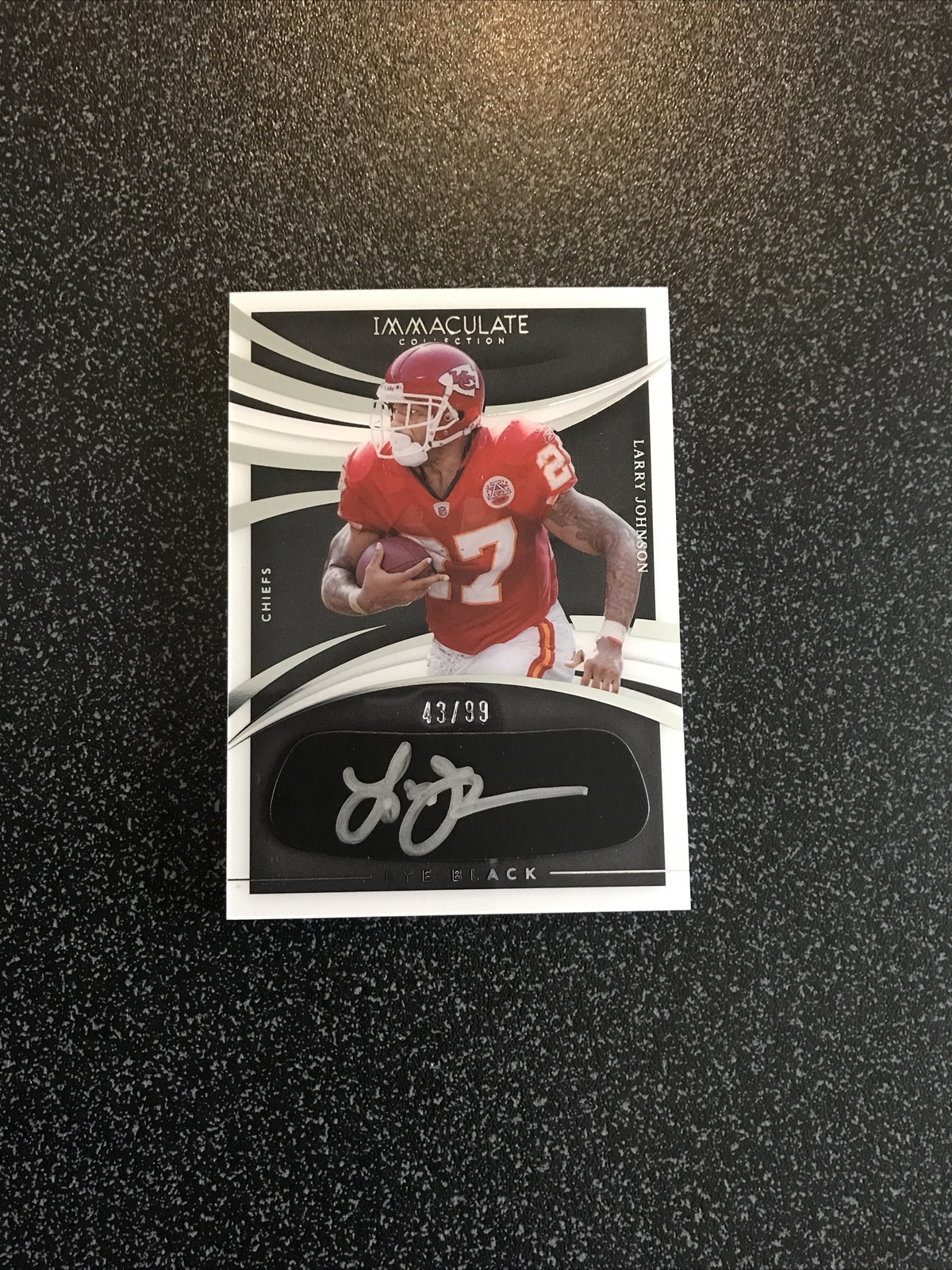 2021 Immaculate Collection Larry Johnson Eye Black Auto Autograph #43/ ...