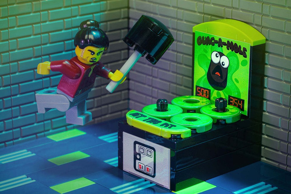 Guac-A-Mole Custom LEGO® Arcade Machine | eBay