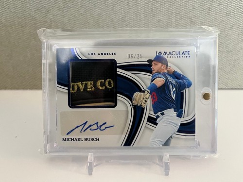 2023 Michael Busch Panini Immaculate Glove Auto # 06/25 | eBay