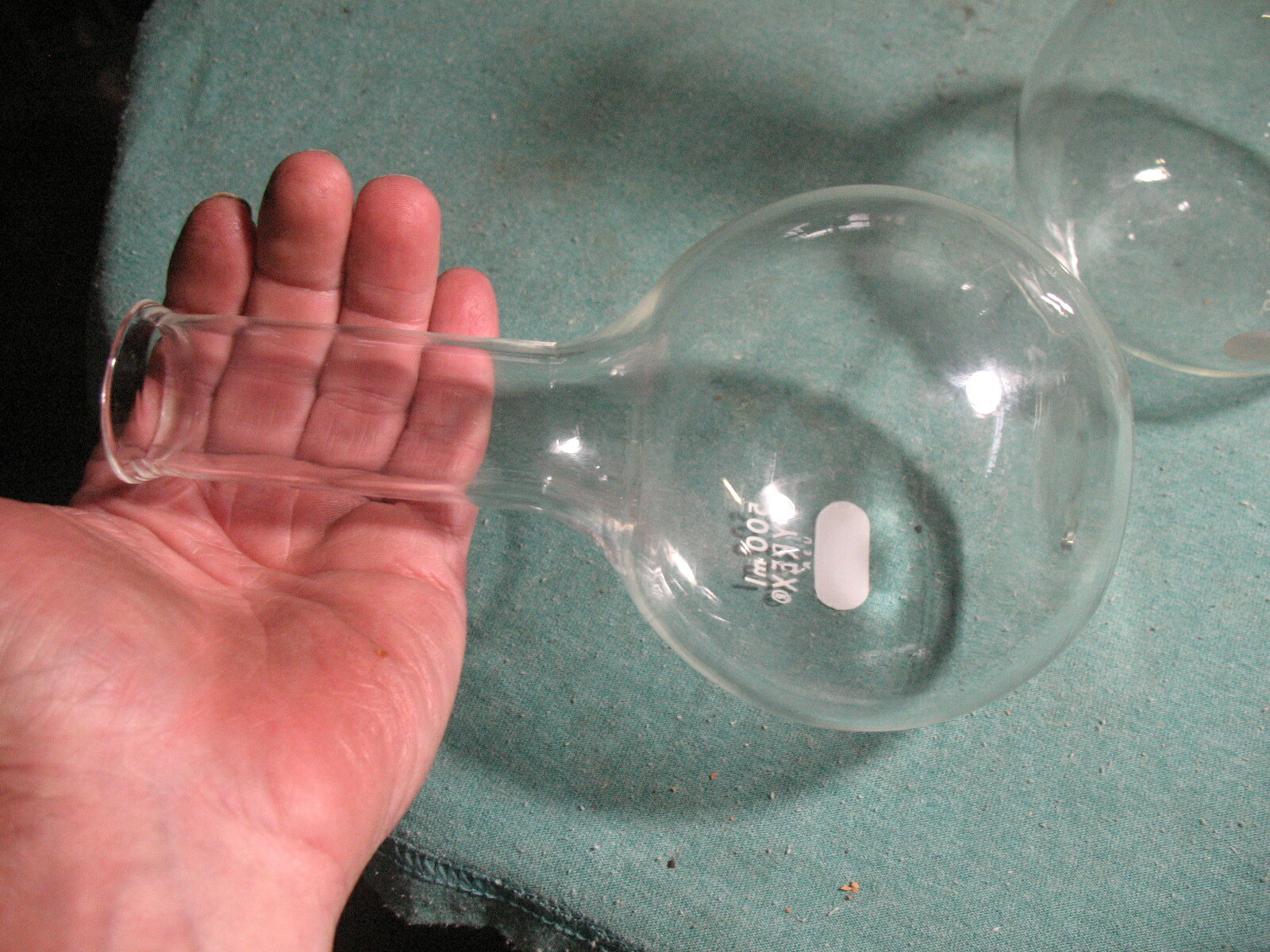 6 PYREX 500ML Short Neck Boiling Flasks Flat Bottom Corning Lab ...