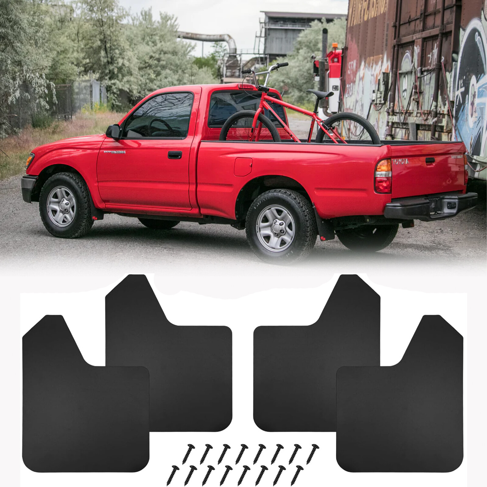 4Pc Wide Rally Mud Flaps Splash Guard Mudguard For Toyota Tacoma 95 ...