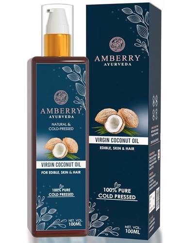 AMBERRY Ayurveda Vierge Huile de Coco Pour Peau Cheveux Et Comestible ...