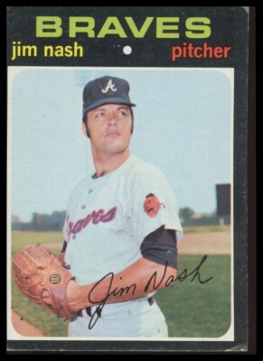 1971 Topps No black blob #306b Jim Nash Atlanta Braves | eBay