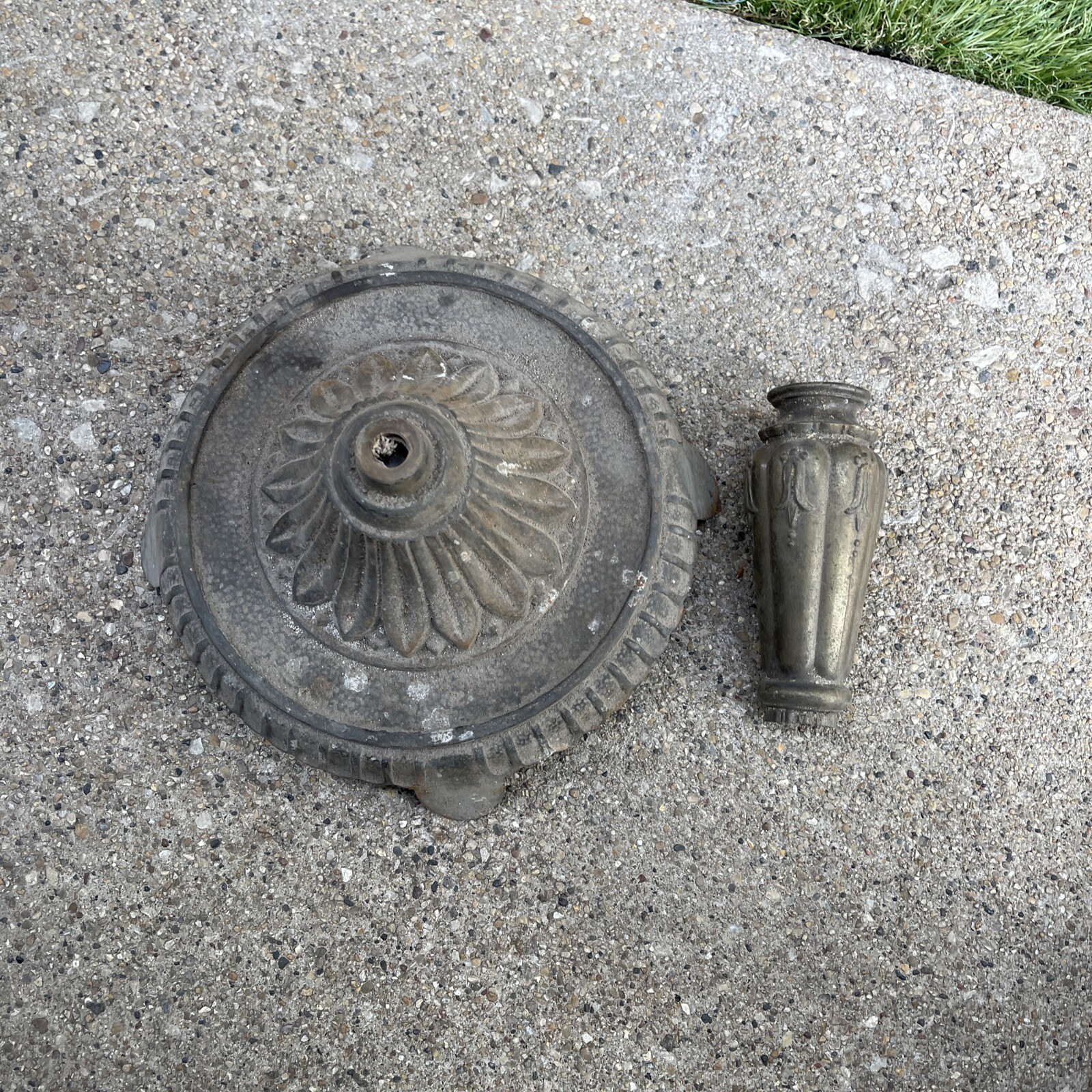 Vintage Rembrandt Cast Iron Floor Lamp Parts & Base Deco Arts & Crafts ...