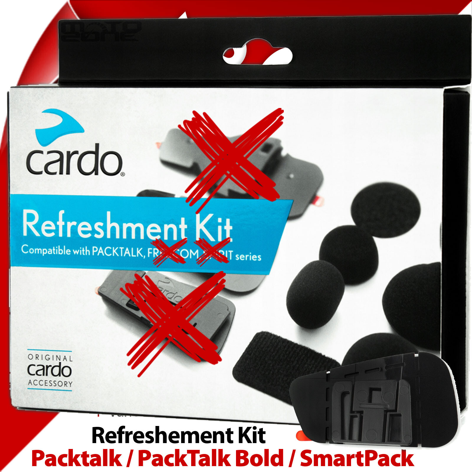 Cardo Refreshment Kit Pads Glue Plates Stickers Mic Sponges for ...