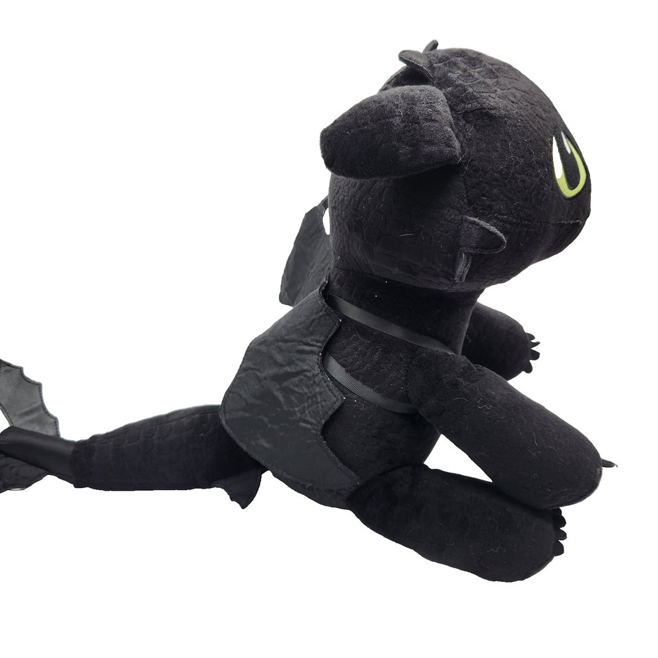 Build A Bear Toothless Plush Dragon HTTYD Black Stuffed Animal ...
