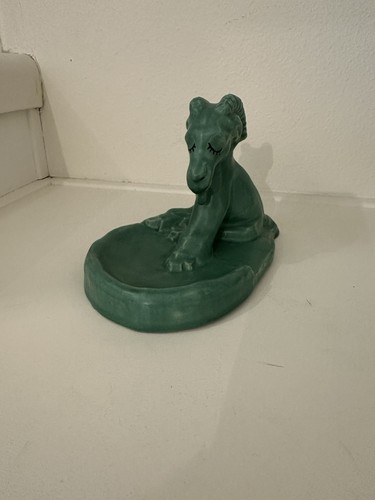 Vintage Catalina Island Pottery Goofyfoot Goat Figural Ashtray Green ...