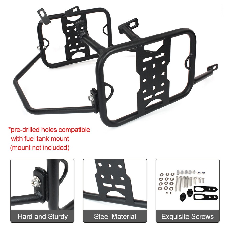2008-2018 Kawasaki KLR650 Motorcycle Side Pannier Racks Carrier Fit ...