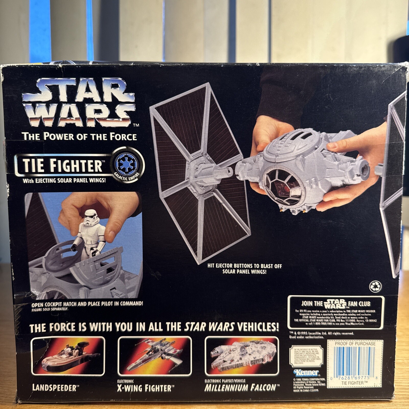 Kenner Star Wars Power Of The Force: Tie Fighter Vehicle Action Figure ...