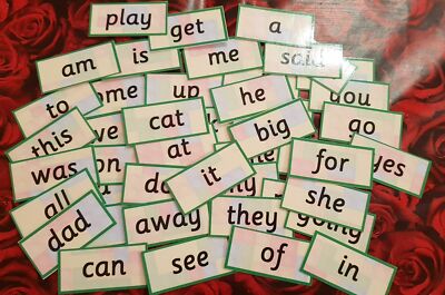 Reception Words - Flashcards- Read, Write, Recognise & Spell - High ...