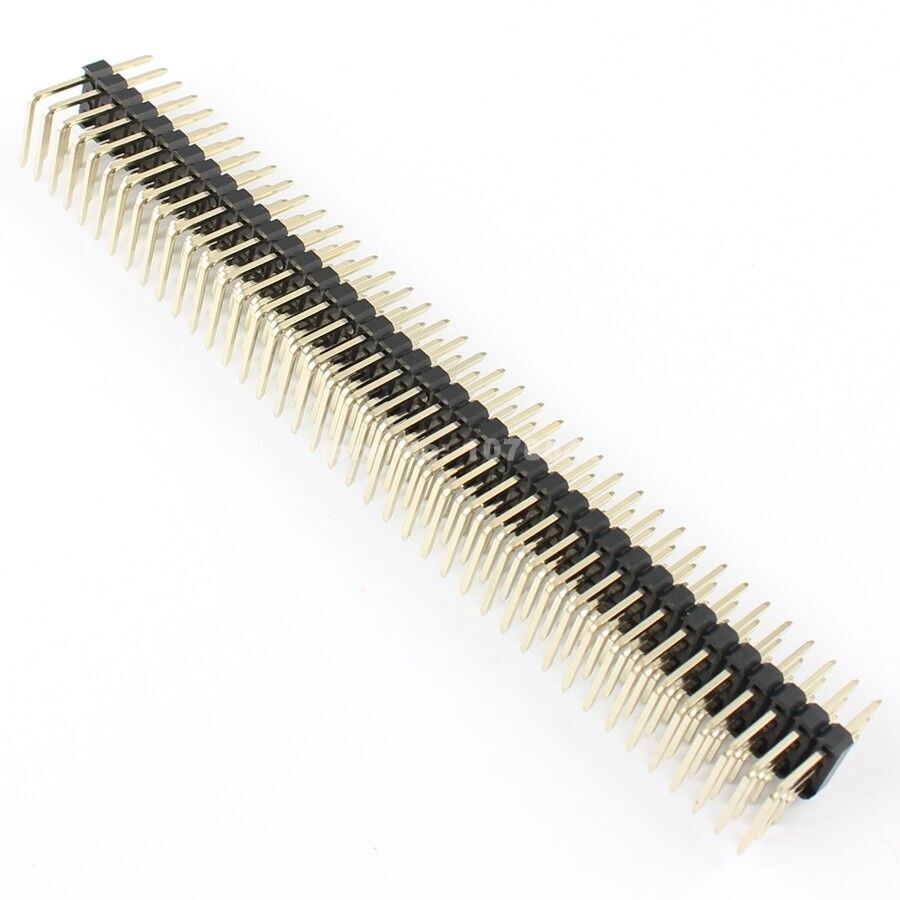 1Pcs 2.54mm Pitch 3x40 Pin 120 Pin Three Triple Row Right Angle Header ...