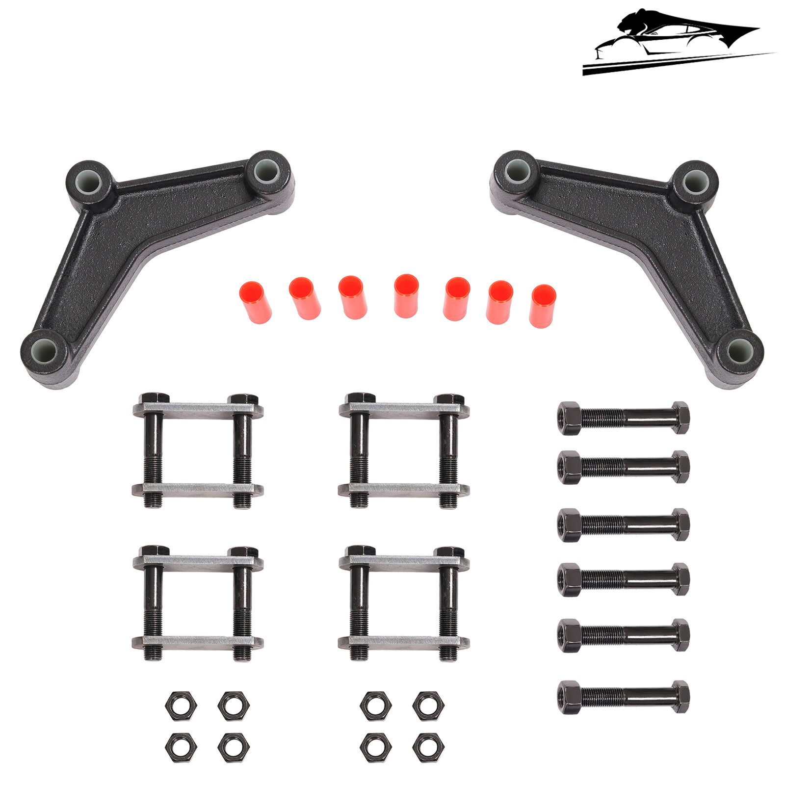 Steel Nylon Tandem Axle Trailer Spring Suspension Rebuild Kit 7k-14k ...