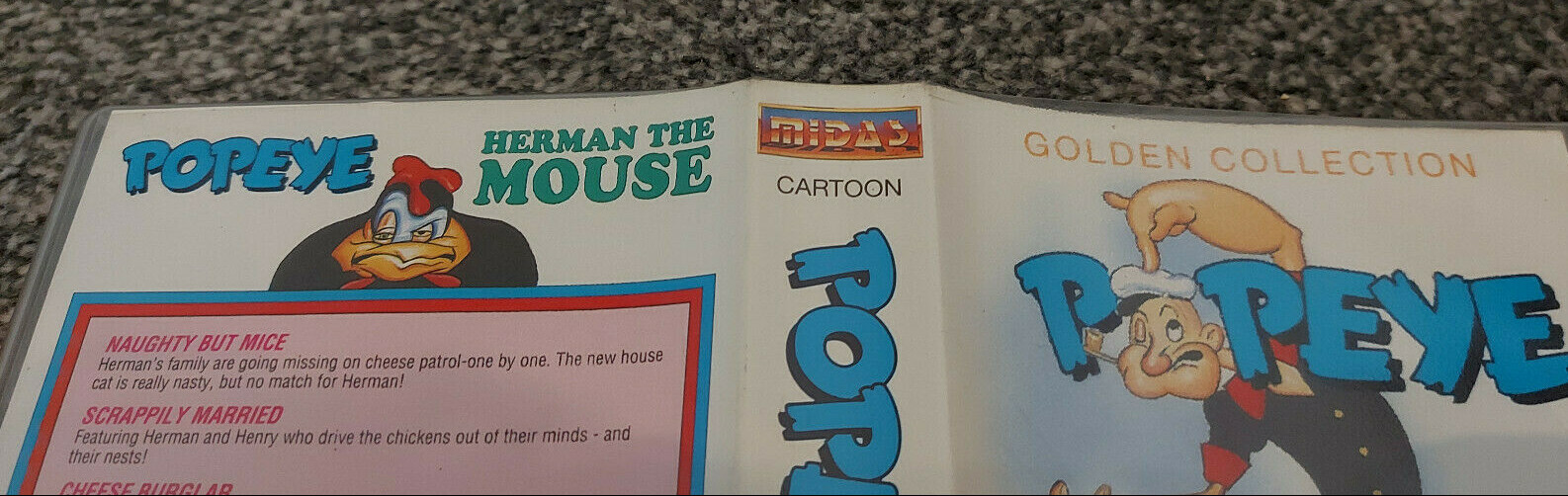 POPEYE IN POPEYE & HERMAN THE MOUSE GOLDEN COLLECTION PAL VHS VIDEO ...