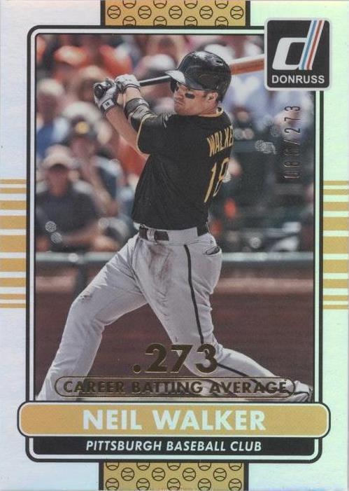 2015 Panini Donruss - Neil Walker #141 Career Stat Line /273 for sale ...