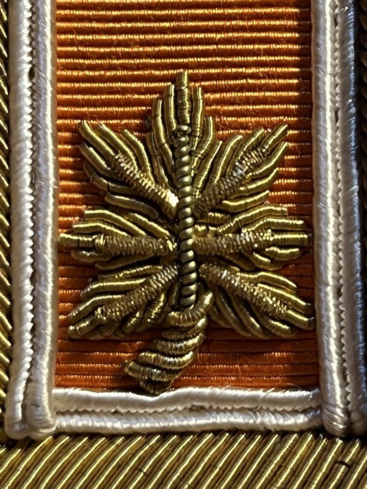 Vintage U.S. Army Major Rank Gold Oak Leaf Shoulder Board Insignia ...