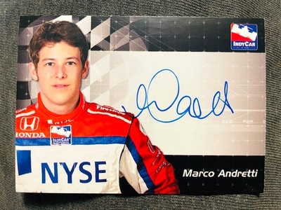 2007 Rittenhouse IRL Indy Car Marco Andretti Rookie RC Auto Autograph ...