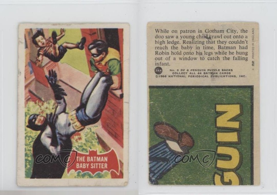 1966 A&BC A Series (Red Bat Logo) The Baby Sitter Batman Robin #34A ...