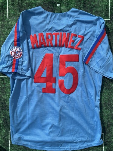 Montreal Expos Pedro Martinez Retro Throwback Replica Baseball Jersey ...